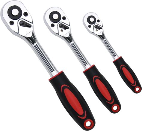 Ratchet Set 3 Pcs Professional Heavy Duty Ratchet Tool Set Durable