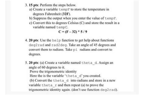 Solved 3 15 Pts Perform The Steps Below A Create A