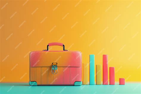 Premium Photo Briefcase And Chart Graph In The Concept Of Business Growth And Success
