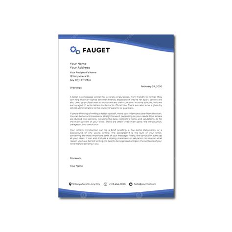 Navy Letter Format Template