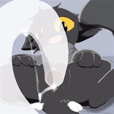 Rule 34 3 Toes Amber Eyes Animated Black Fur Black Nose Blinking