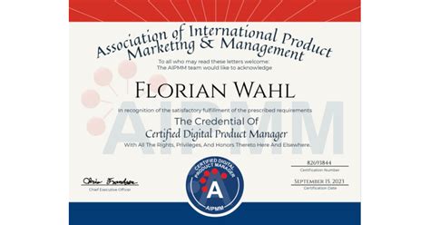 Florian Wahl On Linkedin Certified Digital Product Manager • Florian Wahl • Association Of…