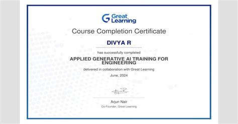 Divya R On Linkedin Divya R Successfully Completed Ltts Genai Workshop Program