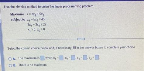 Solved Use The Simplex Method To Solve The Linear
