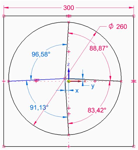 Finding The Position Of A Circle Using Internal Angles Geometry