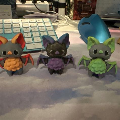 Halloween Pixie Bat 3d Printed Articulating Flexi Fidget Etsy