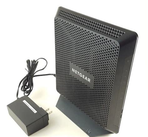 Used Netgear Nighthawk Dual Band Ac1900 Cable Modem Router Black C6900 100nas Ubb Threads