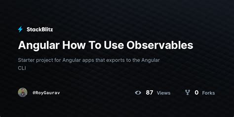 angular how to use observables stackblitz