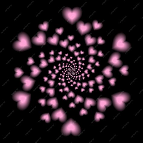 Premium Vector Fibonacci Gradient Blurred Ratio Spiral Vector Pattern