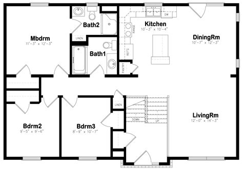 Ranch Style House Plans 1200 Sq Ft
