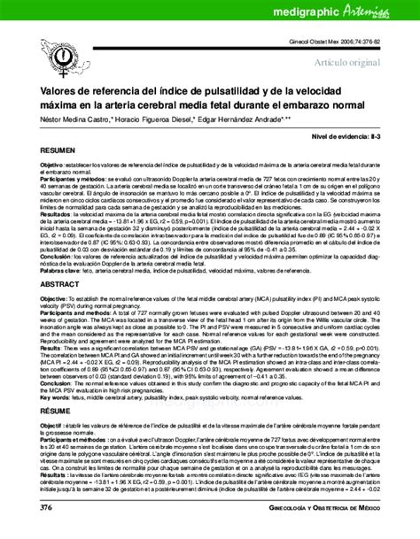 Pdf [normal Reference Values Of The Pulsatility Index And Peak Systolic Velocity In The Fetal
