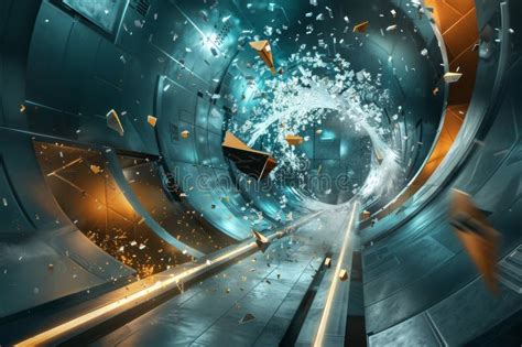 Robotic Figure With Ai Integration In A High Tech Corridor