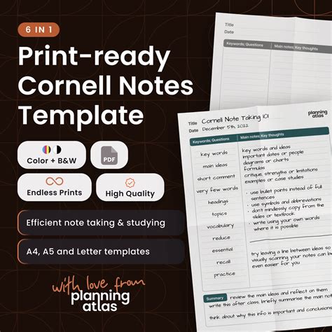 Ipad Cornell Notes Notebook Hyperlinked Pdf — Planning Atlas