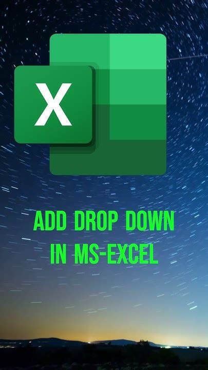 How To Add Drop Down In Ms Excel Exceltips Excel Exceltutorial Exceltricks Viralvideo Youtube