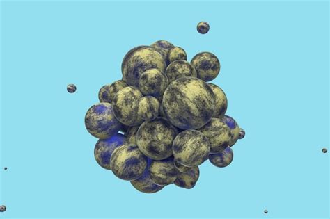Premium Photo Spheres With The Textured Surface Random Distributed 3d Rendering