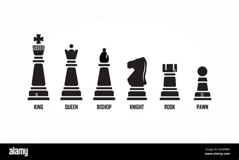 Set Of A Chess Symbols Black Icon Of 3 Types Color Black And White