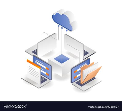 Server Computer Network Royalty Free Vector Image
