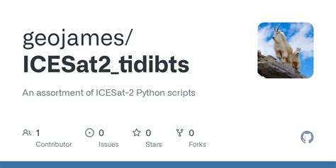 GitHub Geojames ICESat Tidibts An Assortment Of ICESat Python Scripts