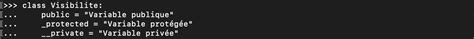 Gérer La Visibilité Des Membres De Classe En Python Orienté Objet