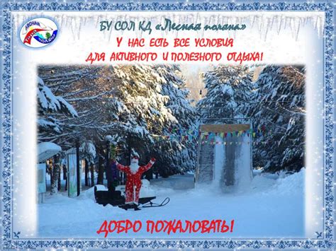 Зимний отдых БУ СОЛ КД «Лесная поляна Online Presentation