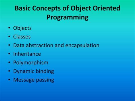 object oriented programming 6 oop with c pptx programming