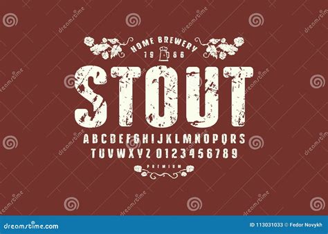 Sans Serif Font With Rounded Corners Stock Vector Illustration Of Badge Drawing 113031033