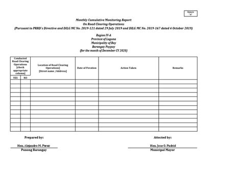 Road Clearing Forms Pdf