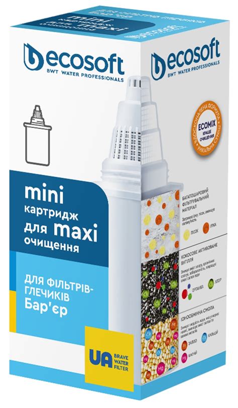 ᐉ Картридж для фильтра Ecosoft Crvkbareco для фильтров кувшинов Барьер купить по цене 199 грн