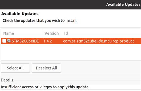Solved How To Update Stm32cubeide On Linux Stmicroelectronics Community