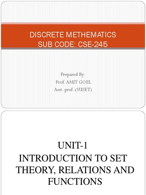 an introduction to discrete mathematics sets relations functions