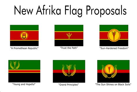 More Flag Proposals For New Afrika Rleftistvexillology