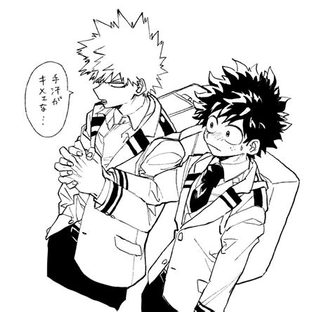 Midoriya Izuku And Bakugou Katsuki Boku No Hero Academia Drawn By Setubigo Danbooru