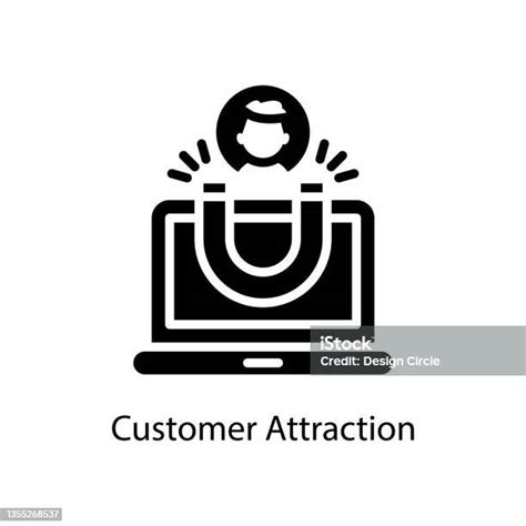 고객 매력 벡터 솔리드 아이콘 디자인 일러스트레이션 흰색 배경 Eps 10 파일에 웹 및 모바일 응용 프로그램 기호 개념에 대한 스톡 벡터 아트 및 기타 이미지 Istock