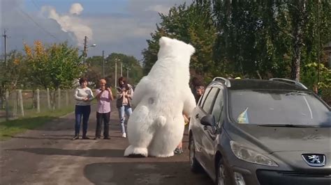 Привітаня Пухнастого Білого Ведмедя на свято Youtube