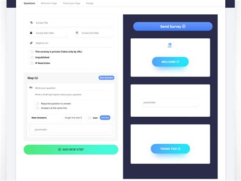 a survey web application upwork