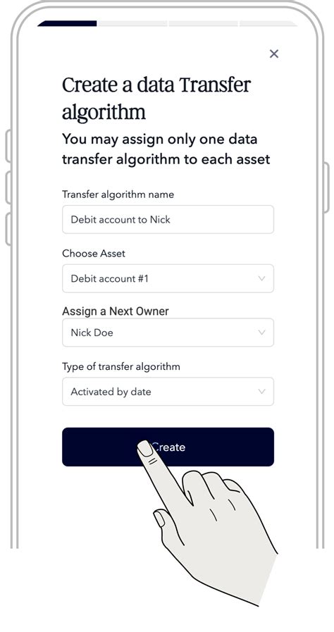 Create A Transfer Algorithm Owner One