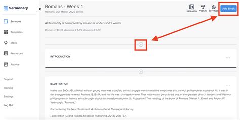 How To Use The Blocks Editor Sermonary Help Center