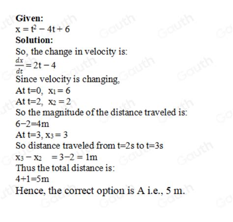 Solved The Position Of A Body Moving Along X Axis At Time T Is Given