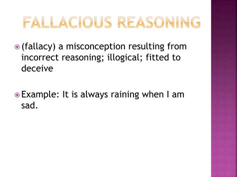 Ppt Bias Factual Evidence And Fallacious Reasoning Powerpoint