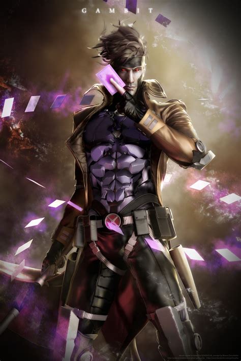 Gambit Anson Ng Marvel Comics Art Superhero Marvel Heroes