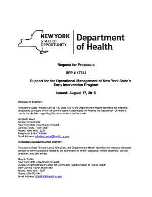 Fillable Online Request For Proposals 17744 Seeking Competitive
