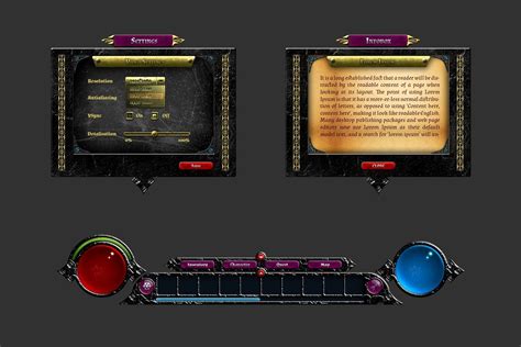 RPG Gaming User Interface User Interface Game Ui Design Interface