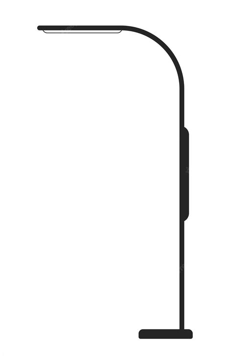 Premium Vector Lighting Street Lamp Flat Monochrome Isolated Vector Object