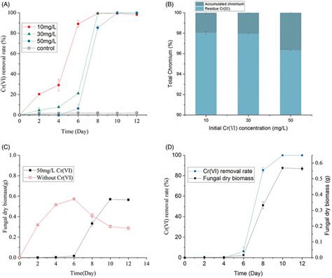 A Crvi Removal Rates Under Different Initial Crvi Concentrations Download Scientific