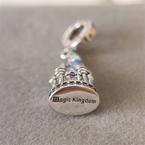 Disney Parks Magic Kingdom Castle Dangle Charm 925 Sterling Silver