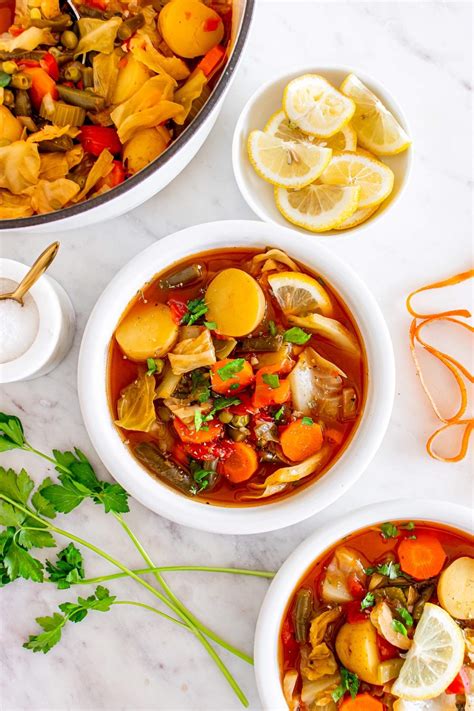 Cabbage Vegetable Soup Xoxobella