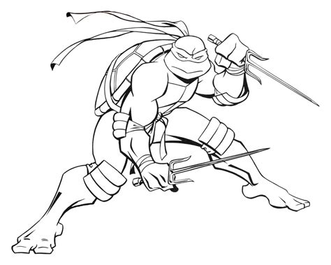 Черепашки ниндзя Рафаэль раскраска распечатать бесплатно или скачать