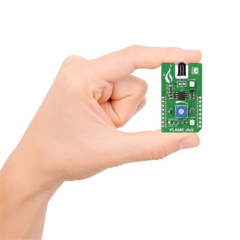 Mikroe 1820 Mikroelektronika Mikroelektronika Flame Click Flame Sensor Mikrobus Click Board