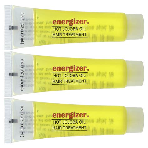 Hobe Labs, Energizer, Hot Jojoba Oil Hair Treatment, 3 Reclosable Tubes ...