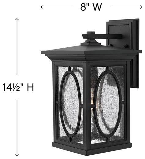 Hinkley Randolph Medium Wall Mount Lantern Black